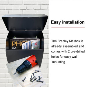 NACH Bradley Steel Wall Mounted Mailbox & Reviews | Wayfair
