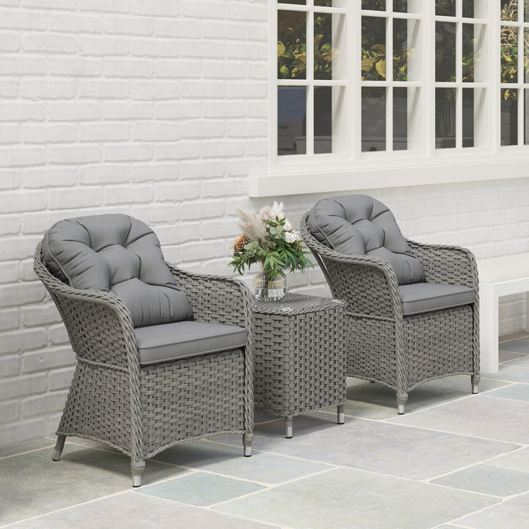 ClassicLiving Rattan Bistro Set | Wayfair.co.uk