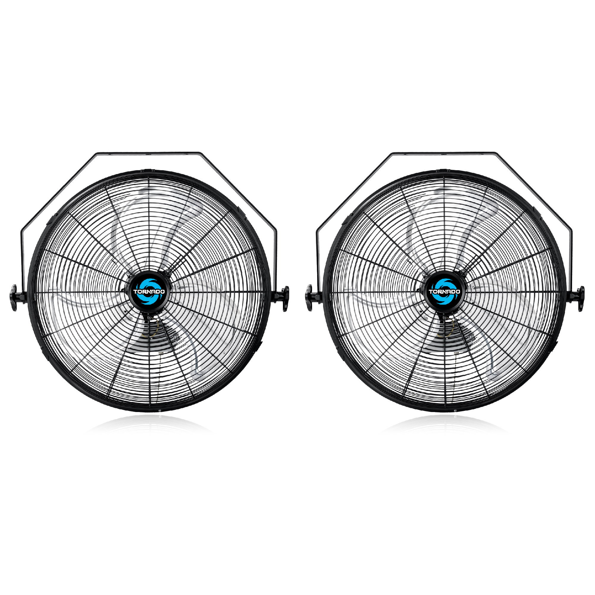 Tornado Fans 2 Pack - Tornado 18" High Velocity Industrial Wall Fan ...