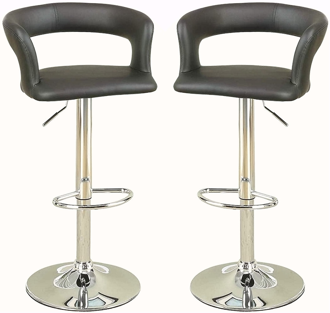 Everly Quinn Bar Stool Counter Height Chairs Set Of 2 Adjustable Height ...