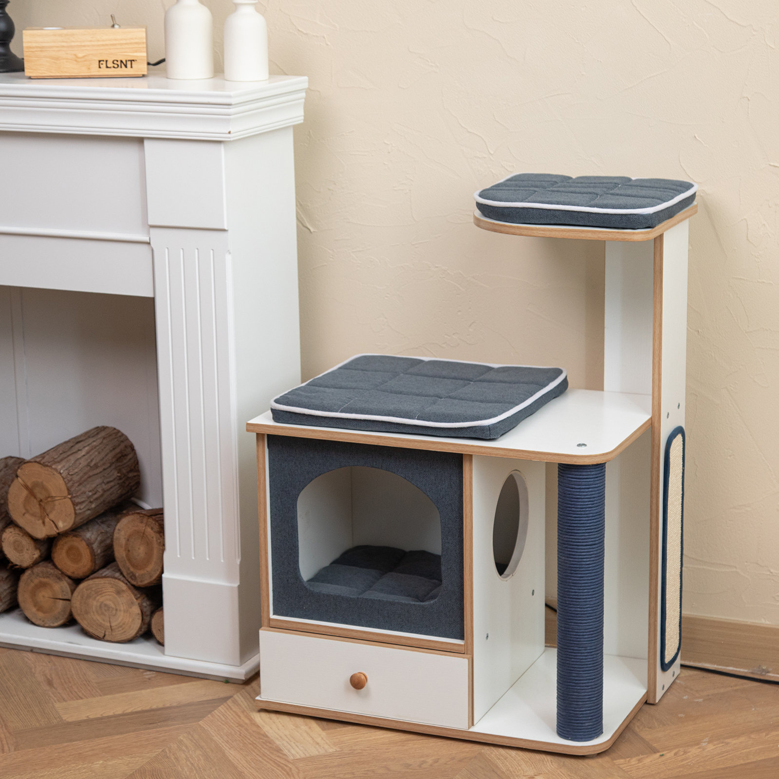 Tucker Murphy Pet™ Djenaba Cute Modern Cat Bed for Indoor Cats Cube ...