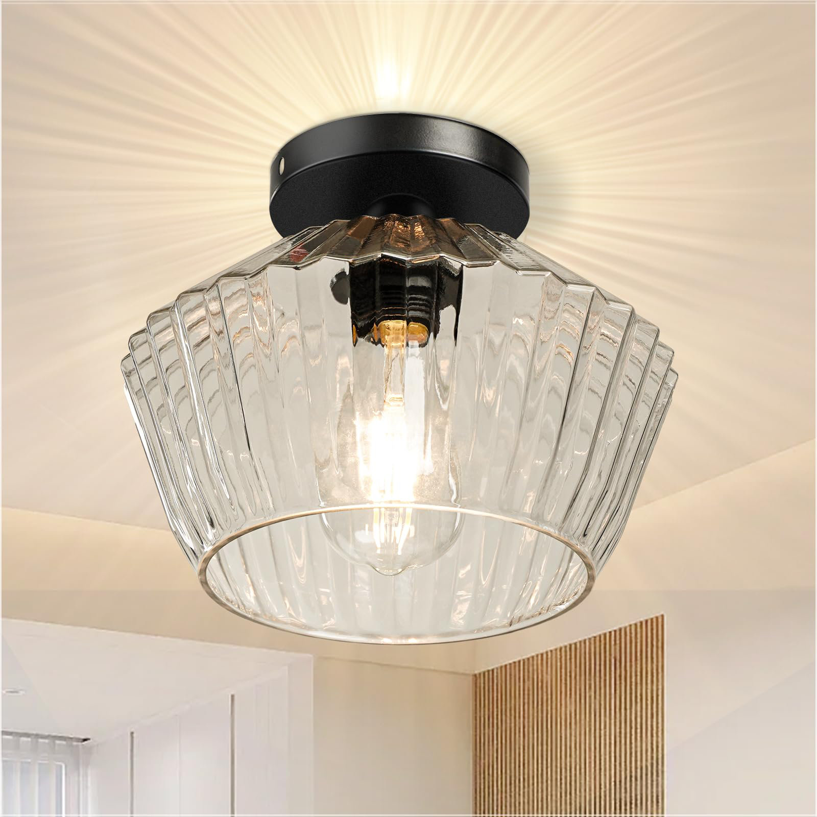 Stack man Black Hallway Light Fixtures Modern Light Fixtures Ceiling ...