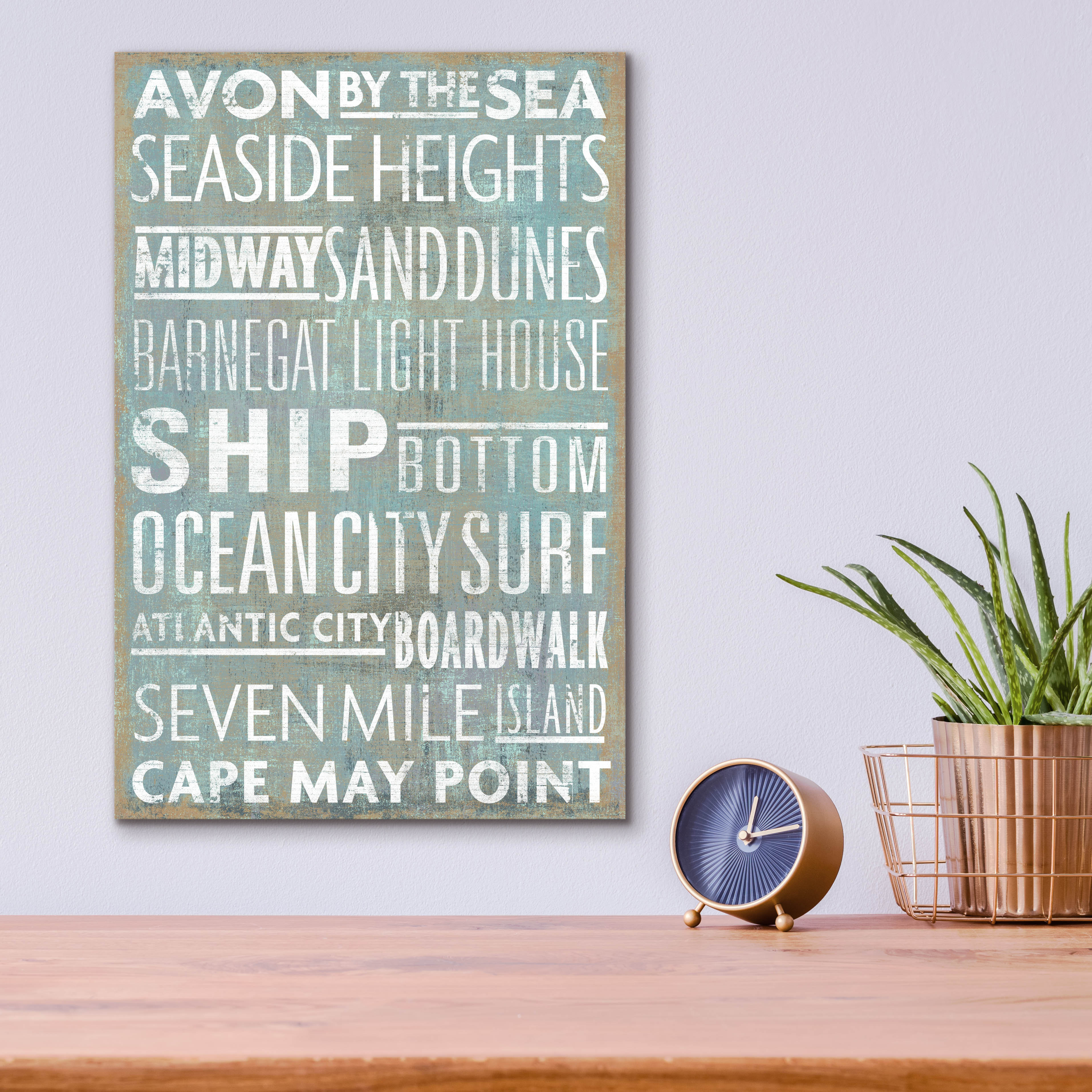 Trinx 'Jersey Shore Sites' by Art Licensing Studio Acrylic Glass Wall ...