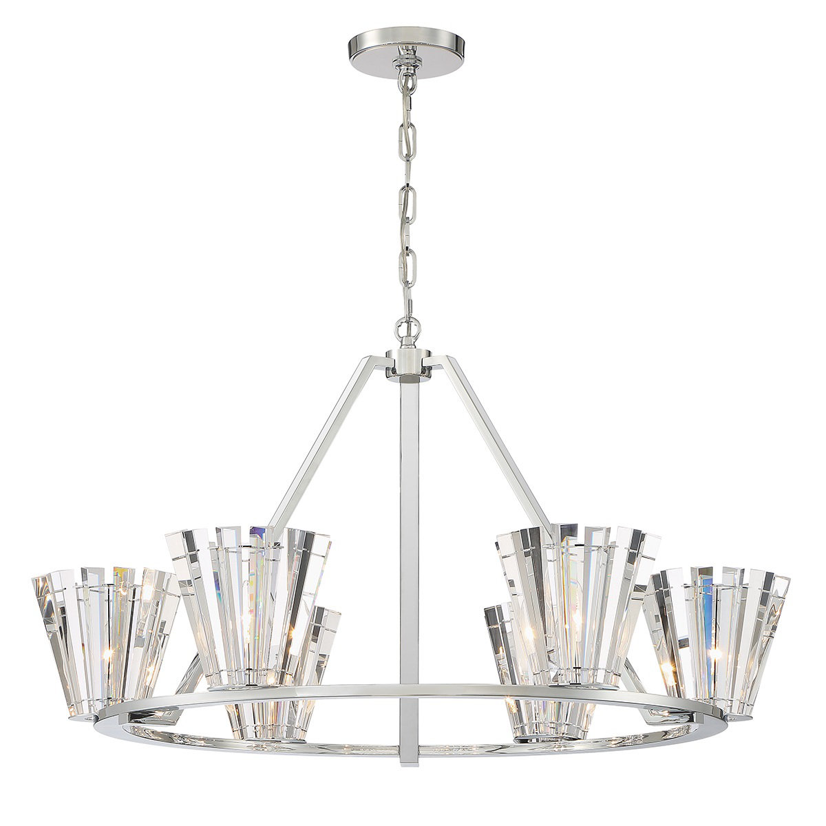 Eurofase 6lt Chandelier, Chrome | Wayfair