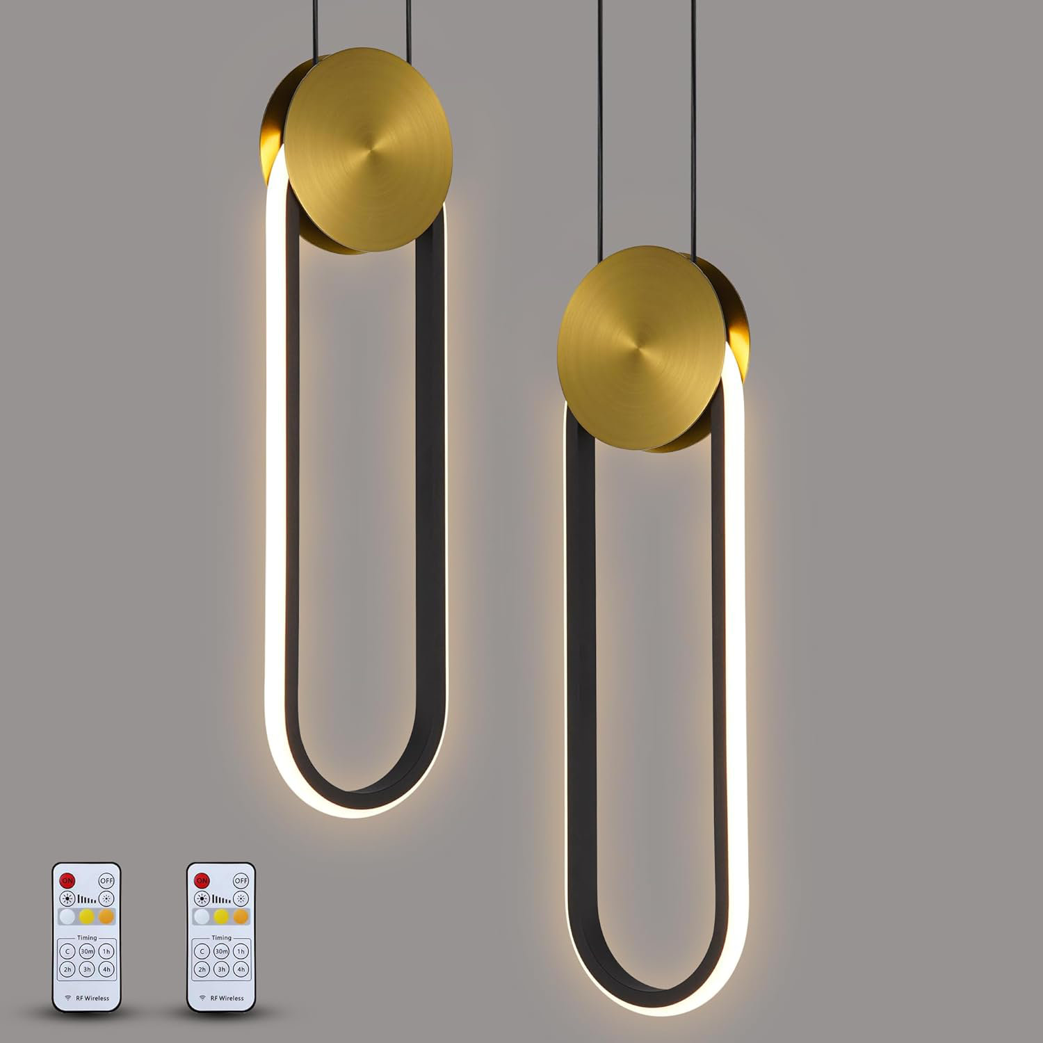 Ivy Bronx Modern LED Pendant Light Fixtures Set of 2 | Wayfair