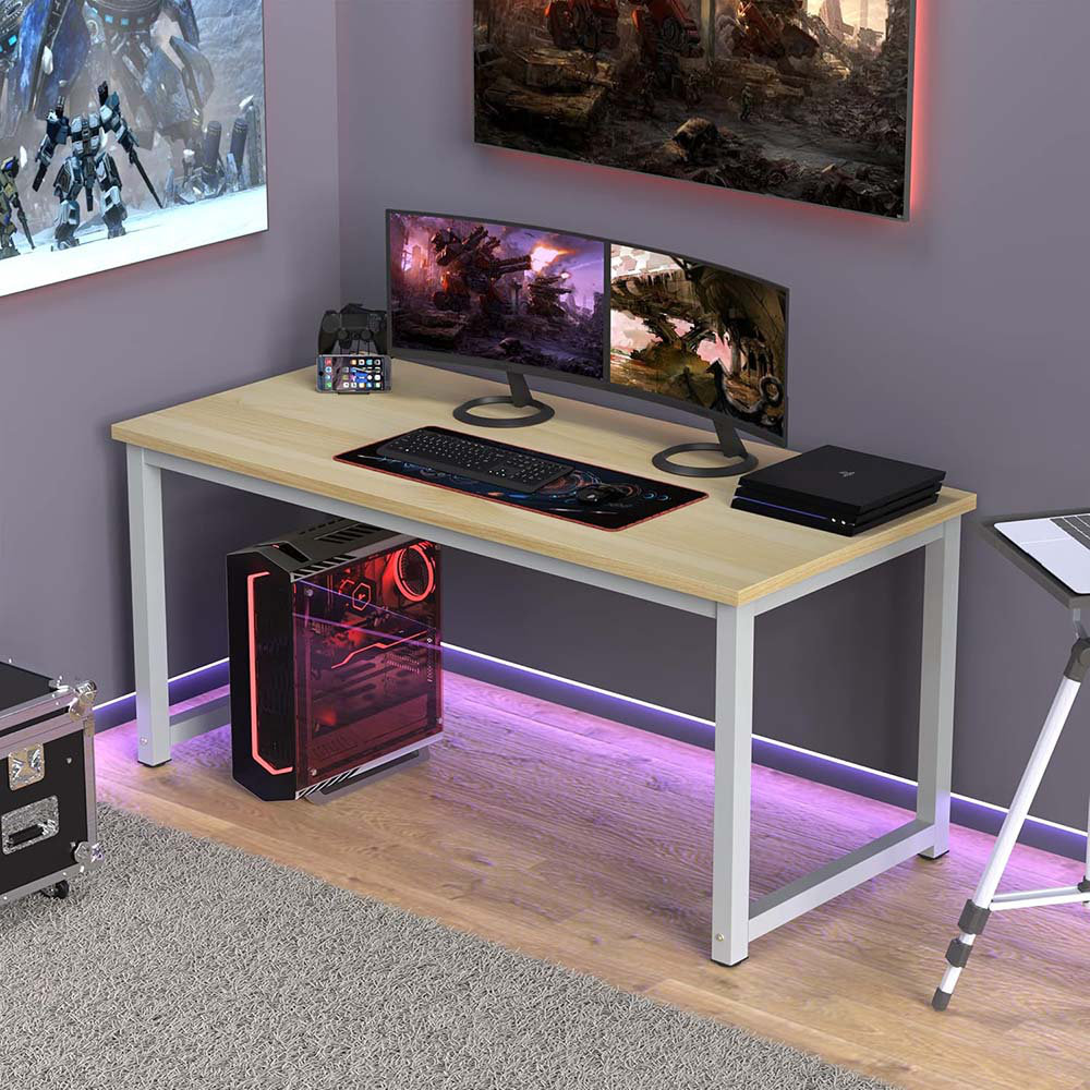 Inbox Zero 63" Computer Desk,Large Home Office Desk Wide Workstation 1 ...