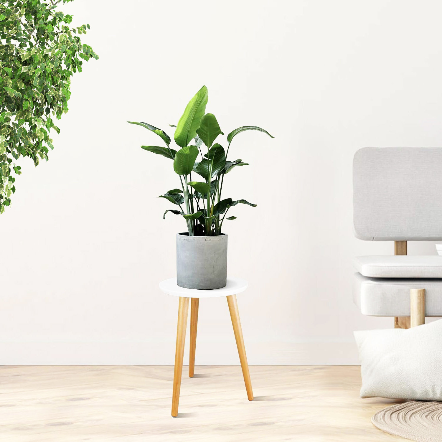 Ameriwood Wood Mid Century Plant Stand for Indoor Plants - Wayfair Canada