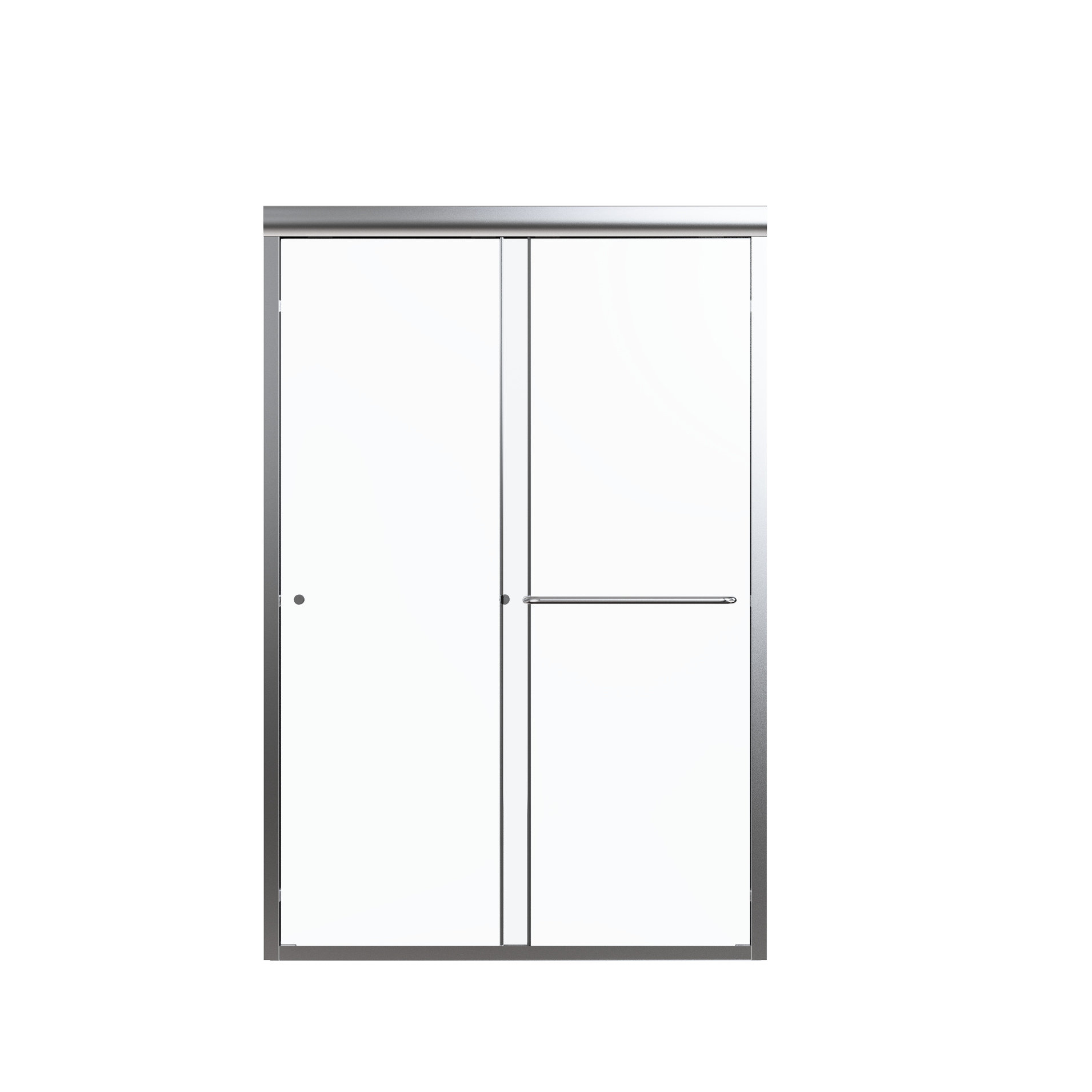 DuskDreams Semi- Double Sliding Door, 44"-48"W X 72"H, Tempered Glass ...