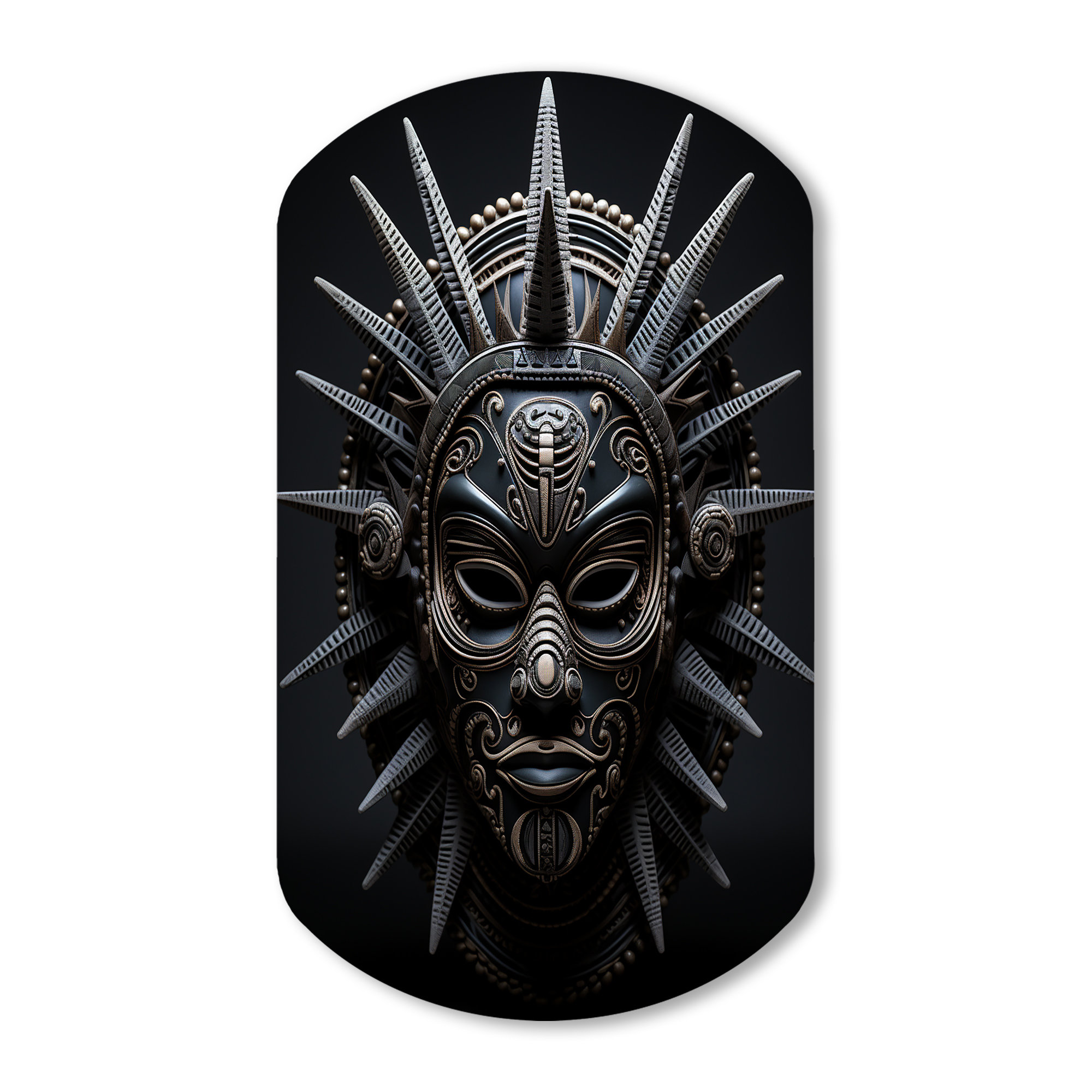 Bungalow Rose African Mask Tribe I - African Mask Cylinder Shape ...