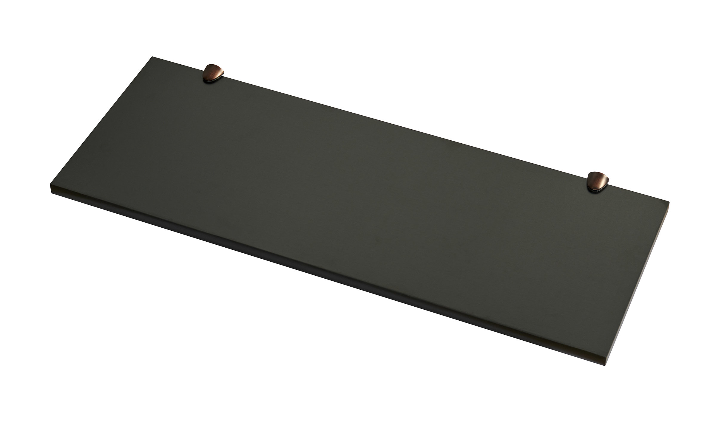 Ebern Designs Gallery 12X32 Black Shelf Kit With Pelican Brackets | Wayfair
