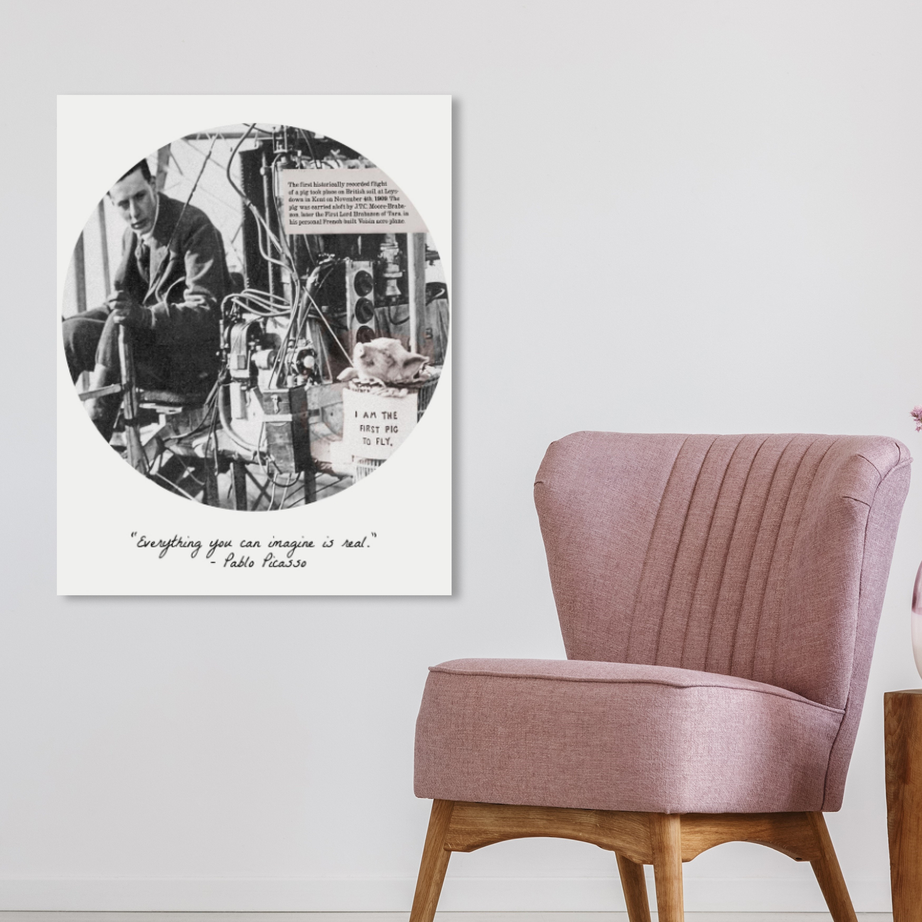 Art Remedy Ists First Pig to Fly - Photograph Print | Wayfair