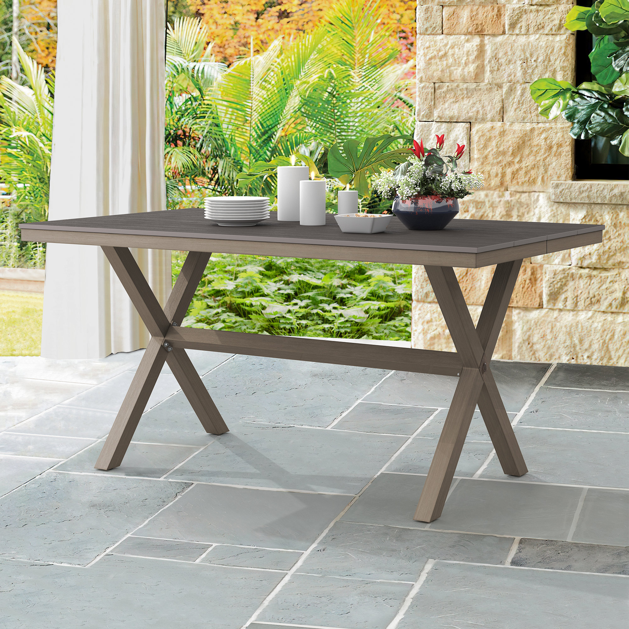 Latitude Run® Rectangular Outdoor Coffee Table - Wayfair Canada