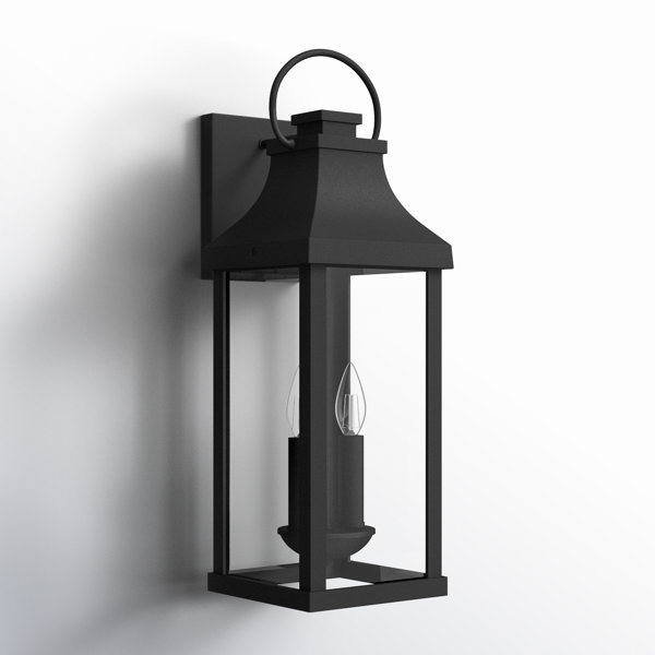 Birch Lane™ Caden 7" W X 21" H Outdoor 2-Light Medium Wall Lantern With ...