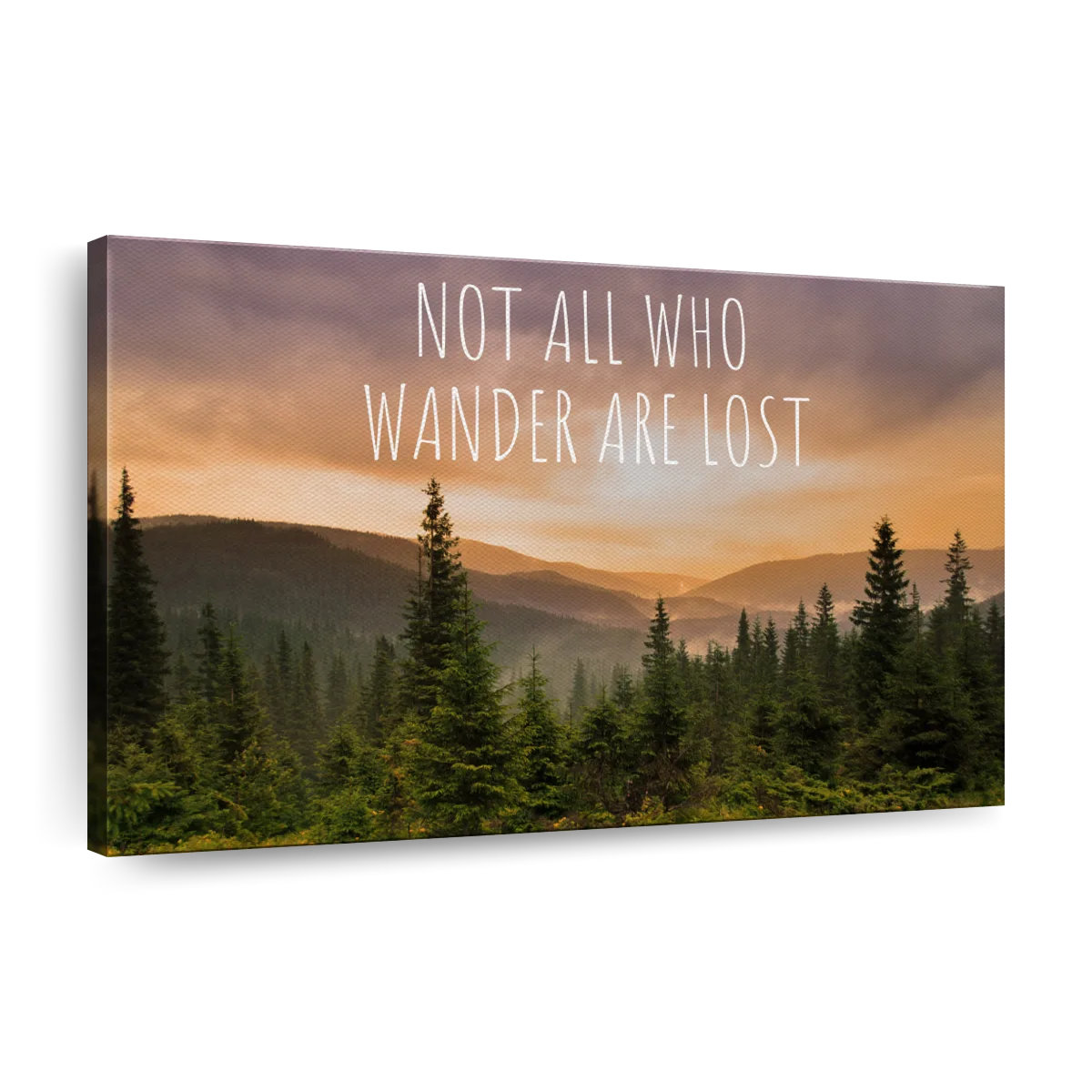 Trinx Nature Wanderer Typography On Canvas Print | Wayfair