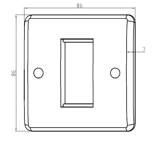 Bel Étage 1G Modular Faceplate | Wayfair.co.uk
