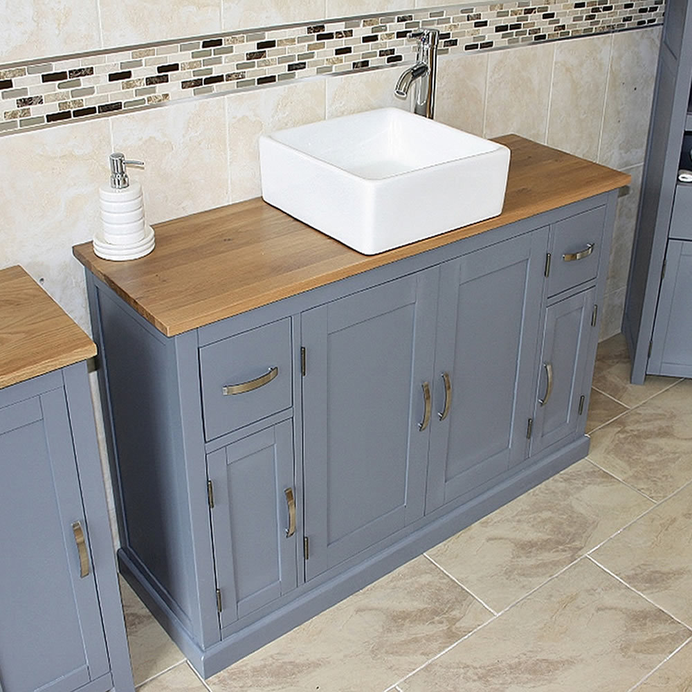 Sommerallee Solid Beech Tulum 1230mm Free-standing Single Vanity ...