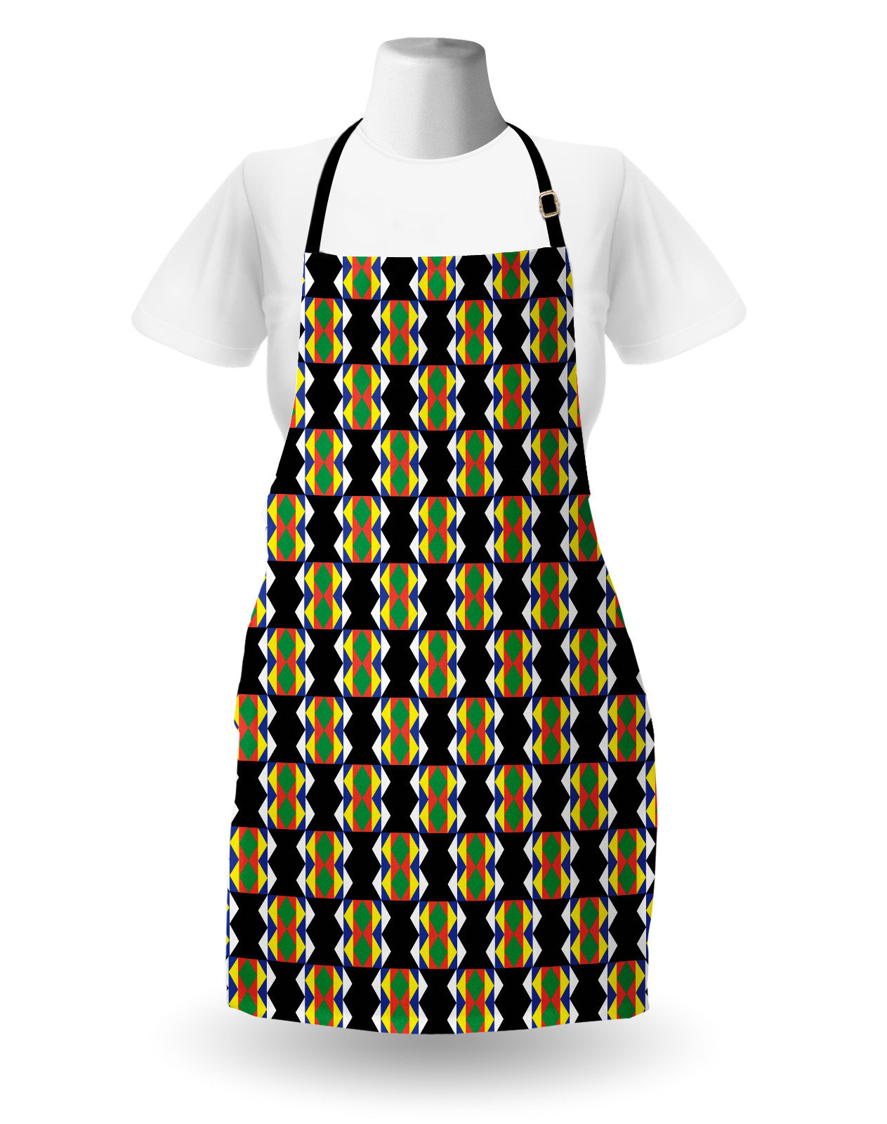 East Urban Home Kente Pattern Apron Unisex, Funky Zulu, Adult Size ...