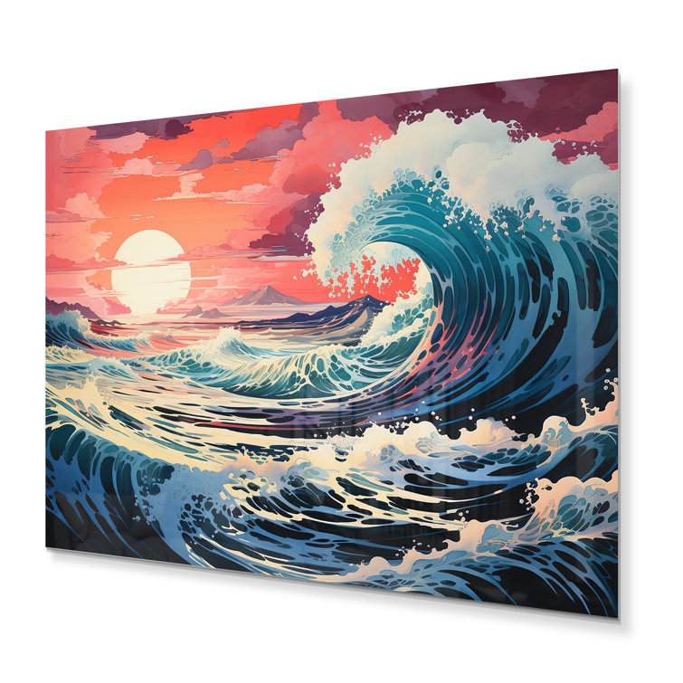 Dovecove Dramatic Ocean Waves II - Coastal Metal Wall Decor - Wayfair ...