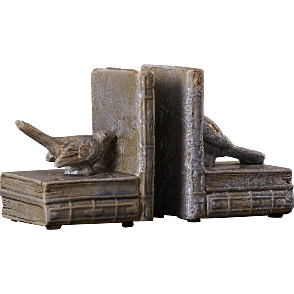 Millwood Pines Enassiri Ceramic Bookends & Reviews | Wayfair