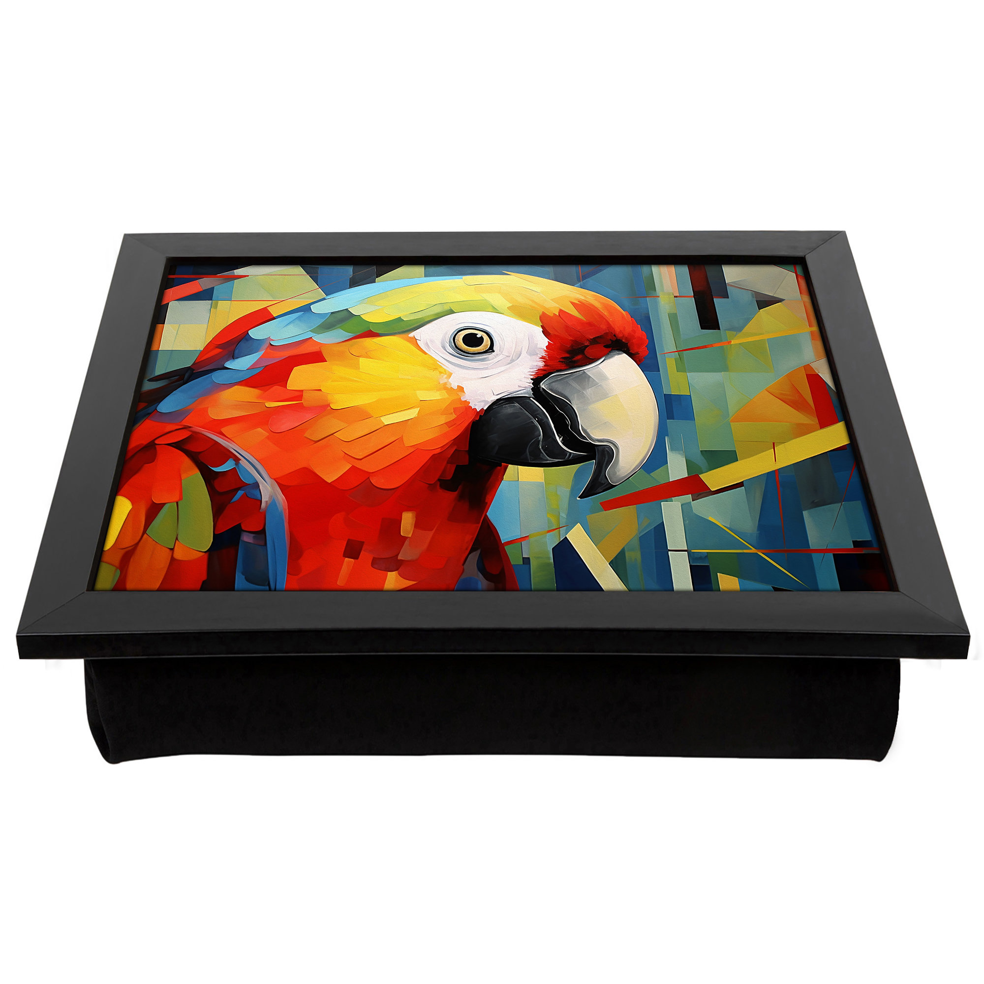 Metro Lane Parrot Constructivism Lap Tray with Cushion | Wayfair.co.uk