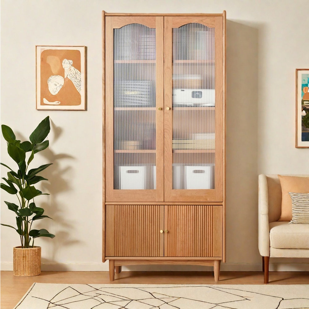 Kaoloupin European Style Enclosed Bookcase | Wayfair