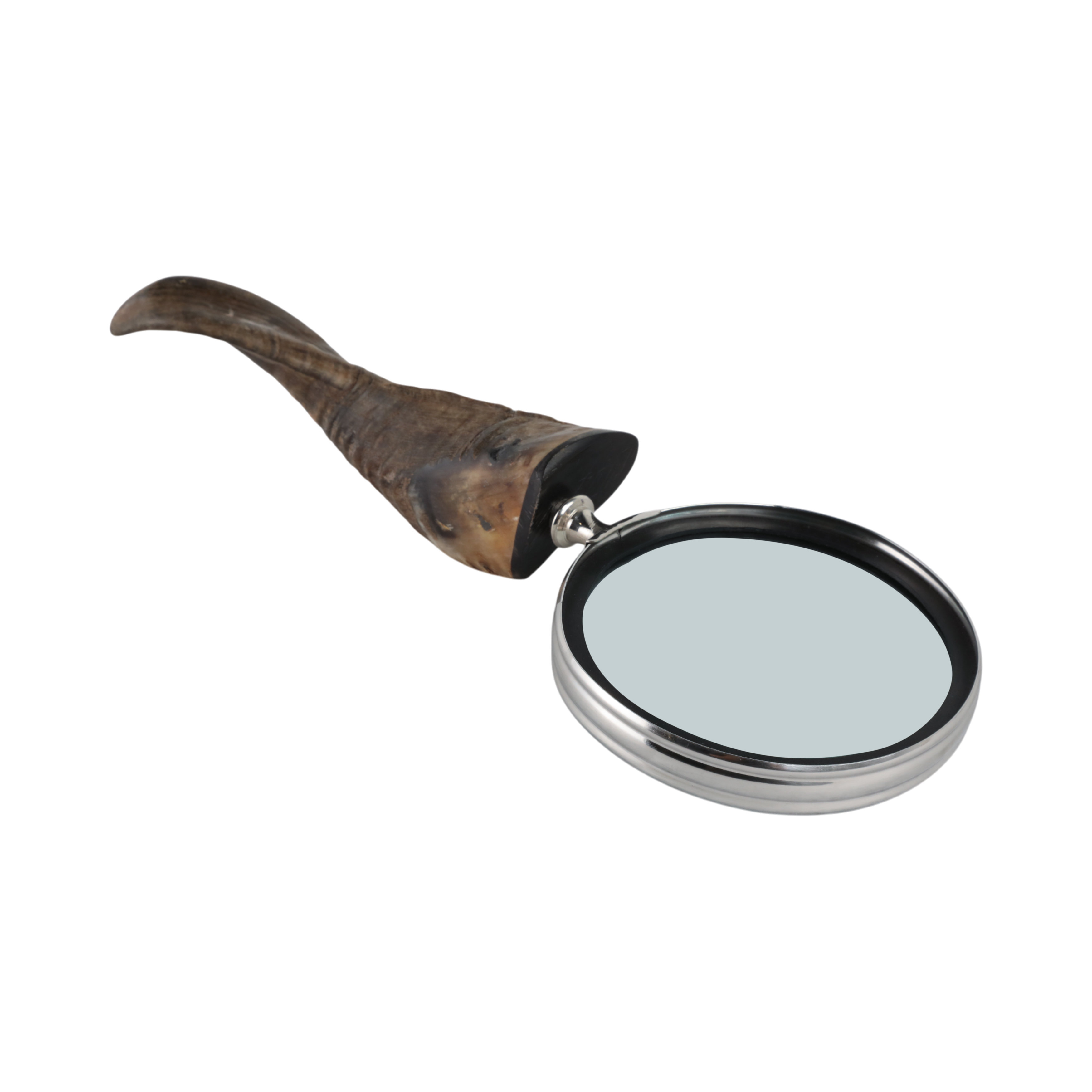 Union Rustic 12" Crassus Horn Magnifying Glass | Wayfair