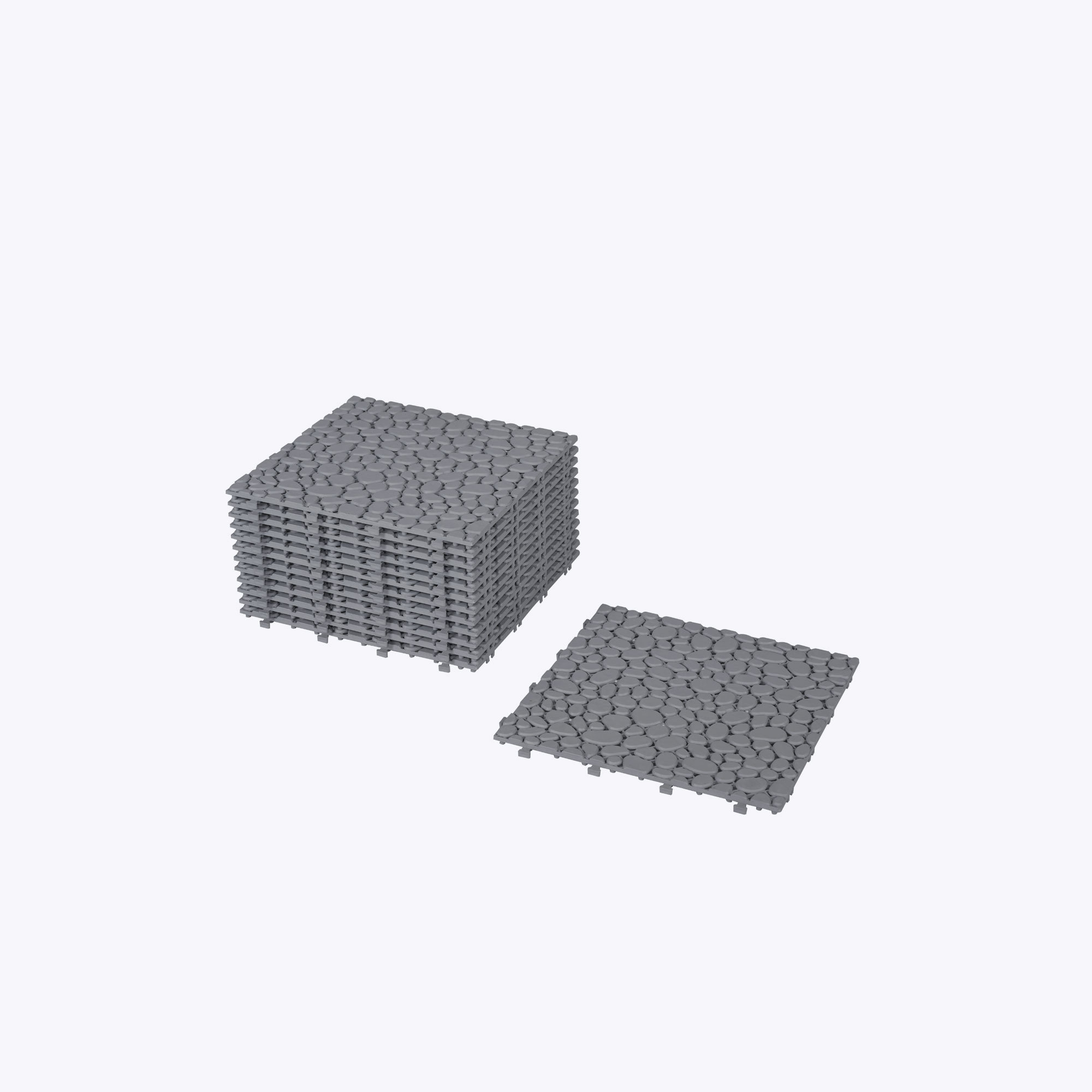 ROKAWO New Style 12" Patio Deck Tiles, DIY Module Interlocking Decking ...