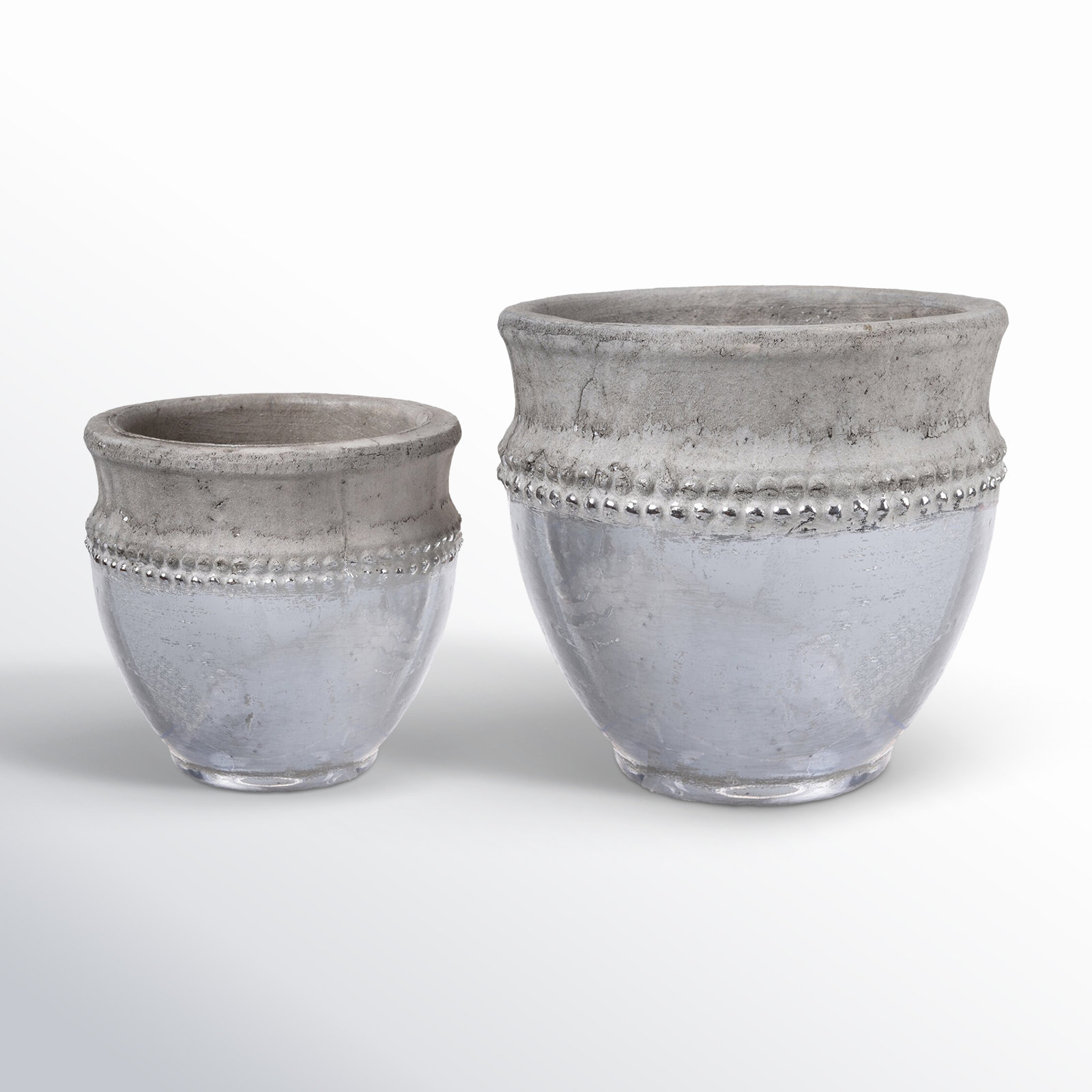 Lark Manor™ Felicia Natural 2 Piece Ceramic Pot Planter Set & Reviews ...