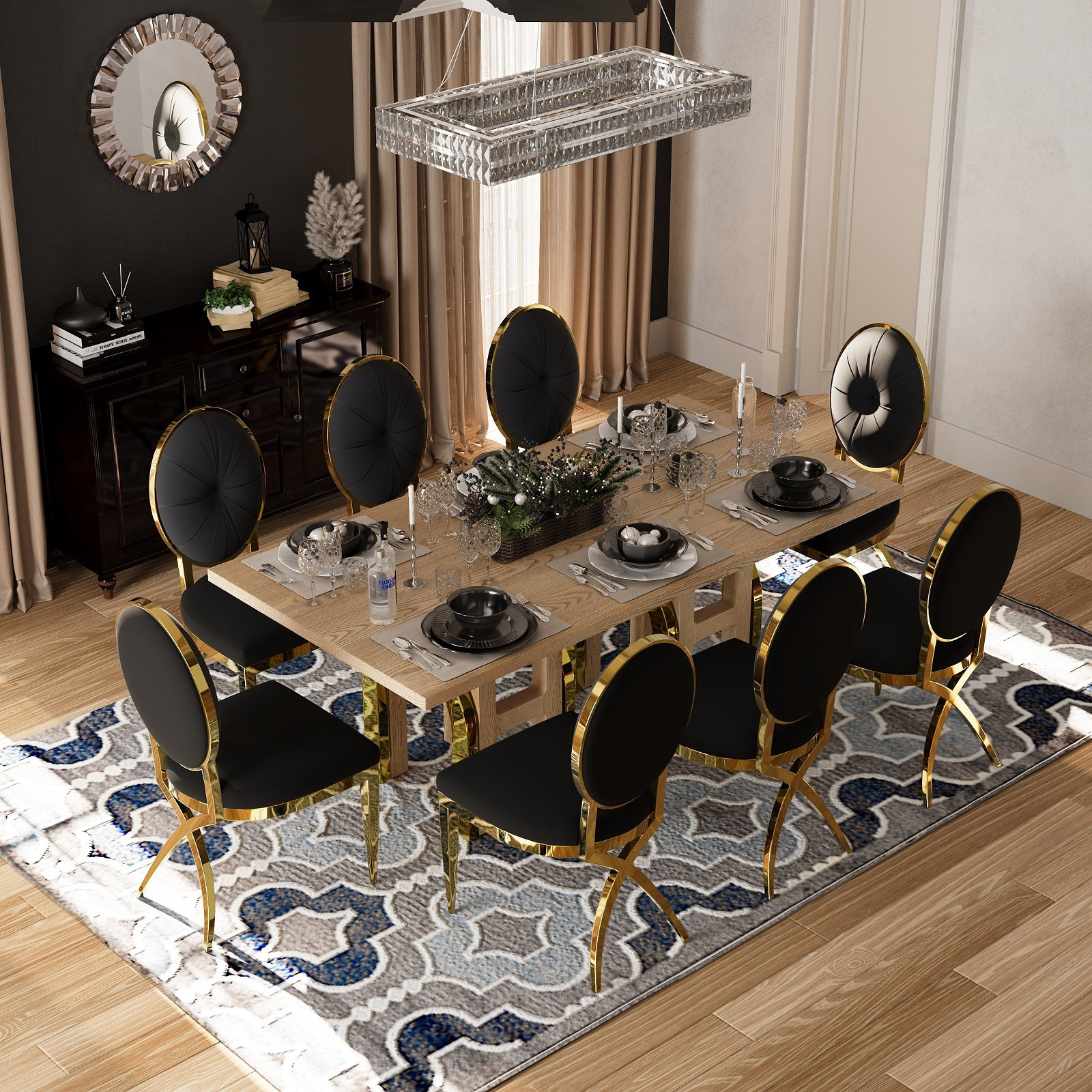 louis dining set