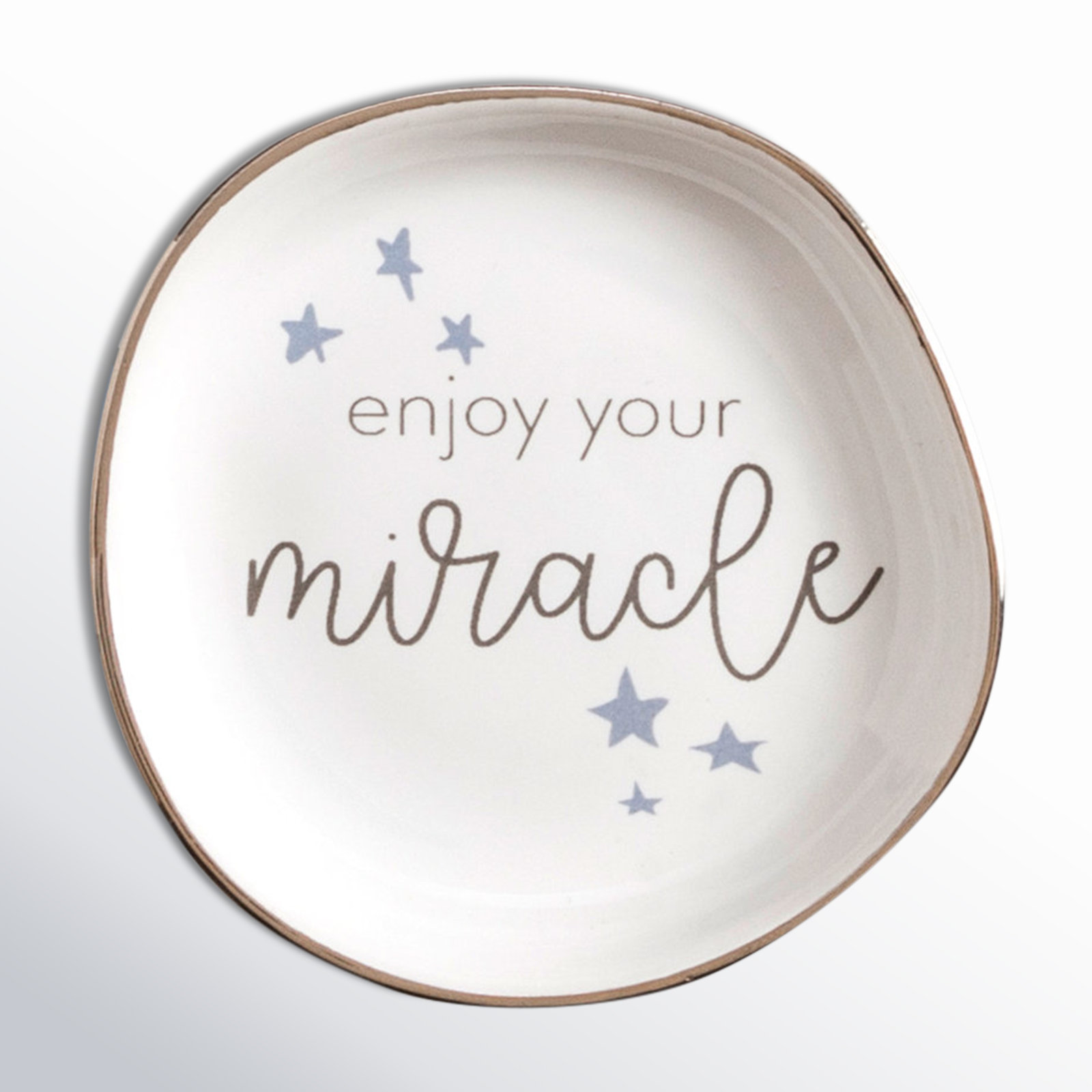 Rosanna Dish Enjoy Your Miracle Trinket Dish | Joss & Main