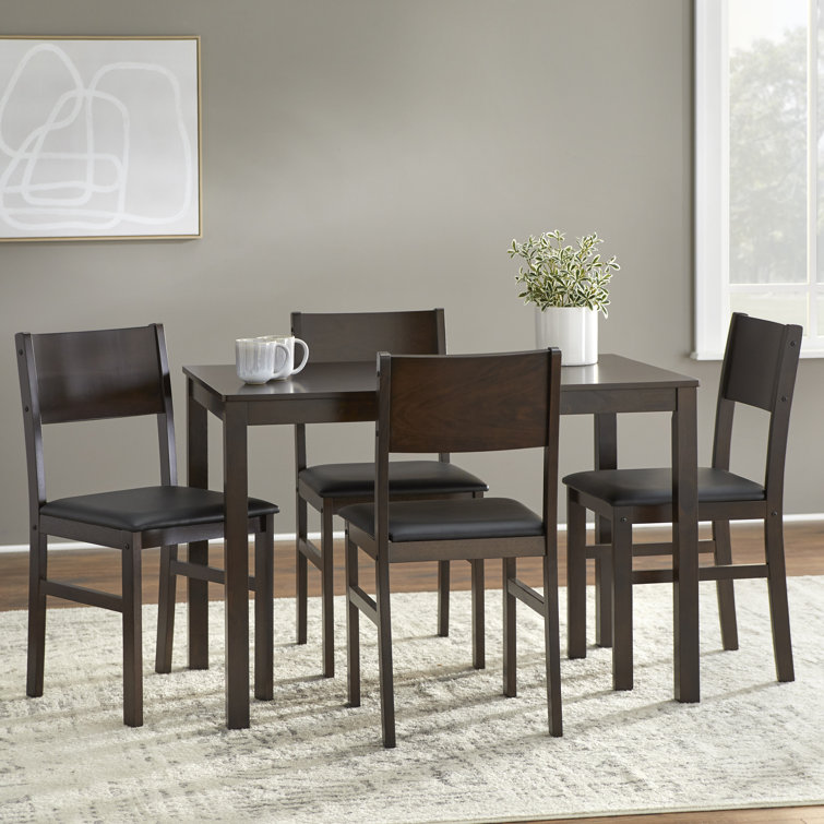Red Barrel Studio® Mariann 5 - Piece Solid Wood Dining Set & Reviews ...
