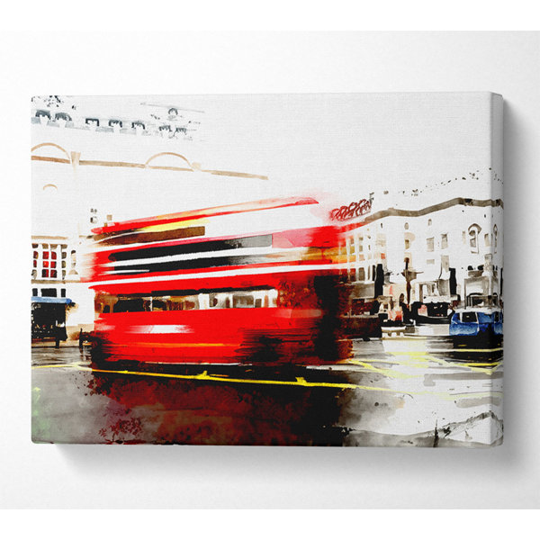 Latitude Run London Retro Red Bus - Print | Wayfair.co.uk