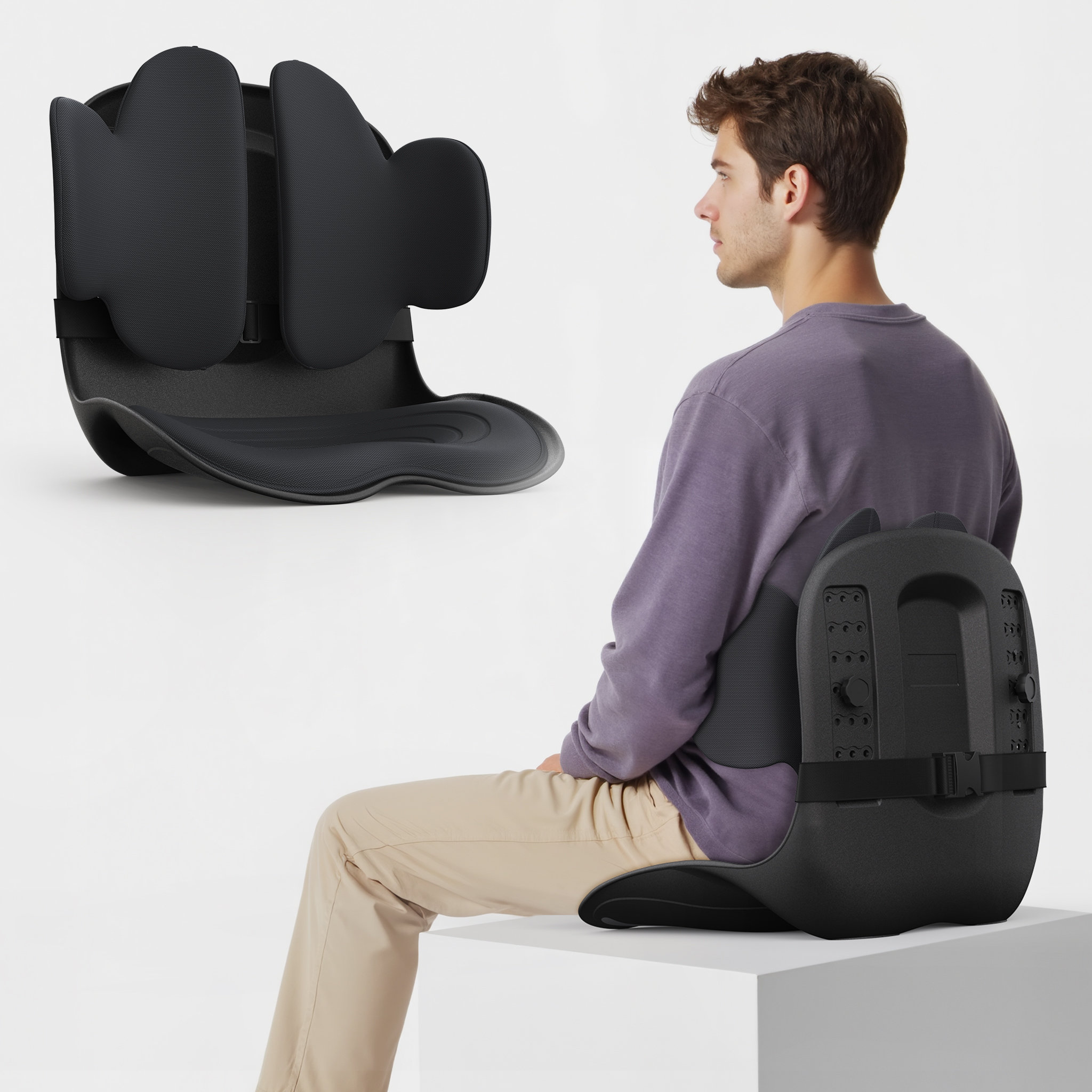 Cabevibe Cabesupport M3 Ergonomic Lumbar Support Seat – Adjustable ...