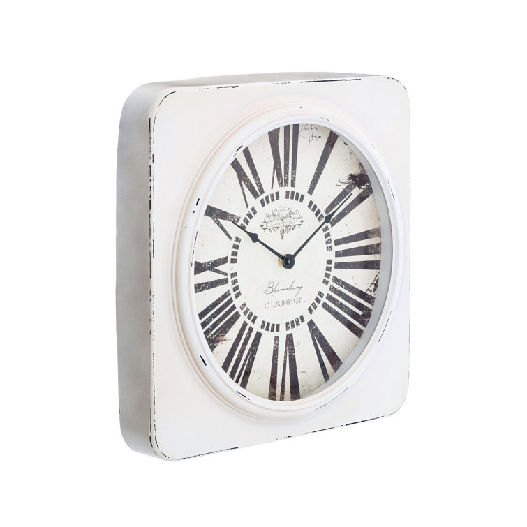 House of Hampton 38cm Antique Square Wall Clock | Wayfair.co.uk
