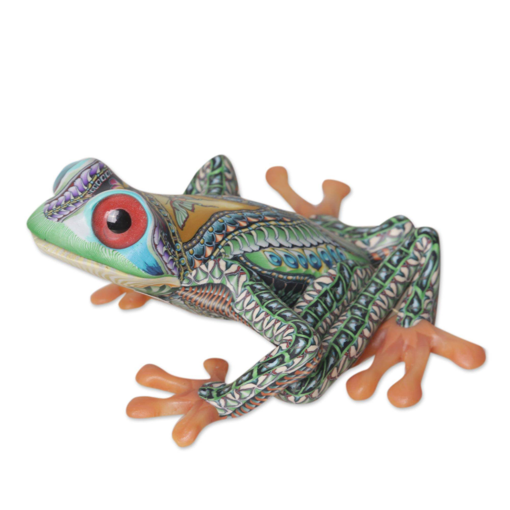 Bayou Breeze Folger Vibrant Tree Frog Polymer Clay Sculpture | Wayfair