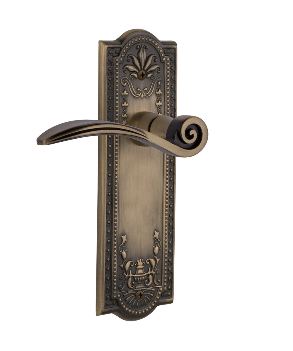 Nostalgic Warehouse Meadows Plate Single Dummy with Swan Lever ...