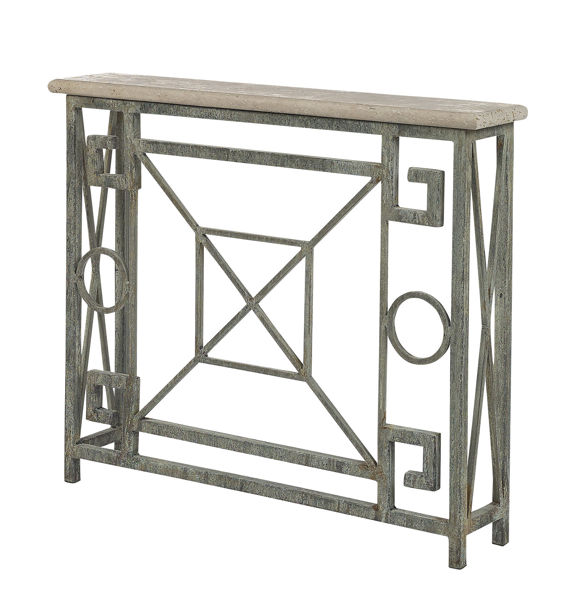 ellahome Petite Greek 37" Console Table - Wayfair Canada