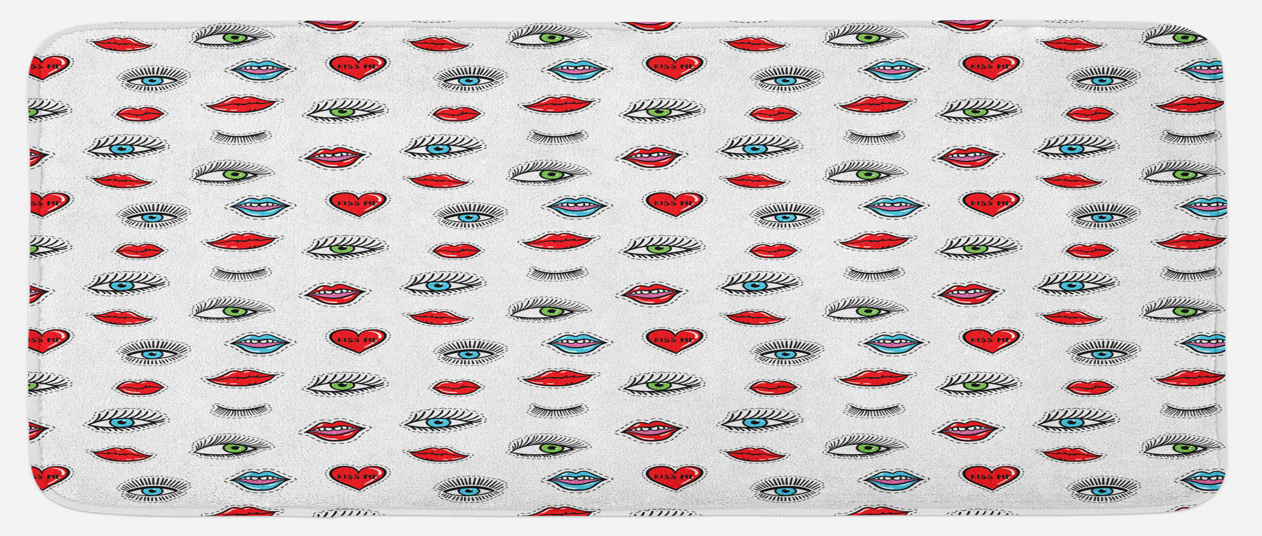 East Urban Home Emoji Kitchen Mat | Wayfair