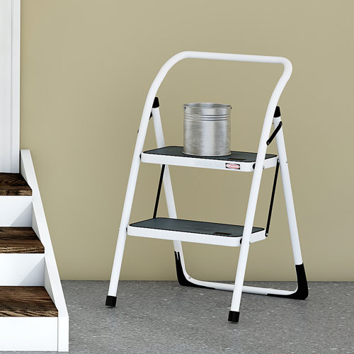 WFX Utility™ 2 Step Steel Step Stool with 300 lb. Load Capacity ...