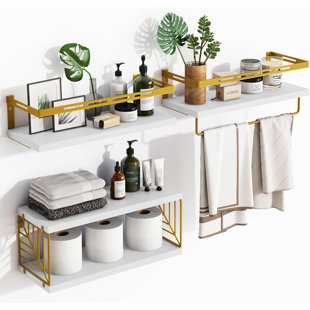 Gold Wall & Display Shelves You'll Love | Wayfair