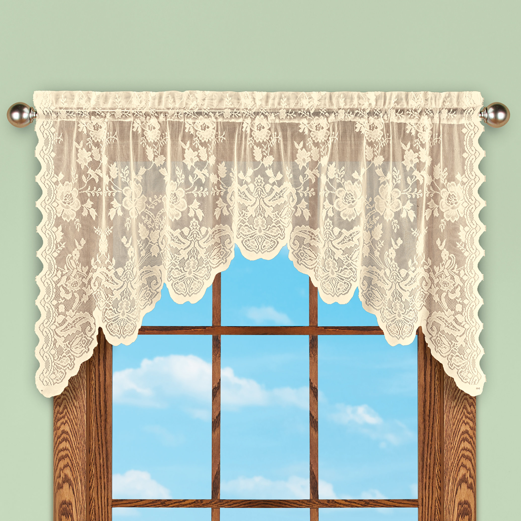 Rosalind Wheeler Adilyn Floral Swag Window Valance - Wayfair Canada