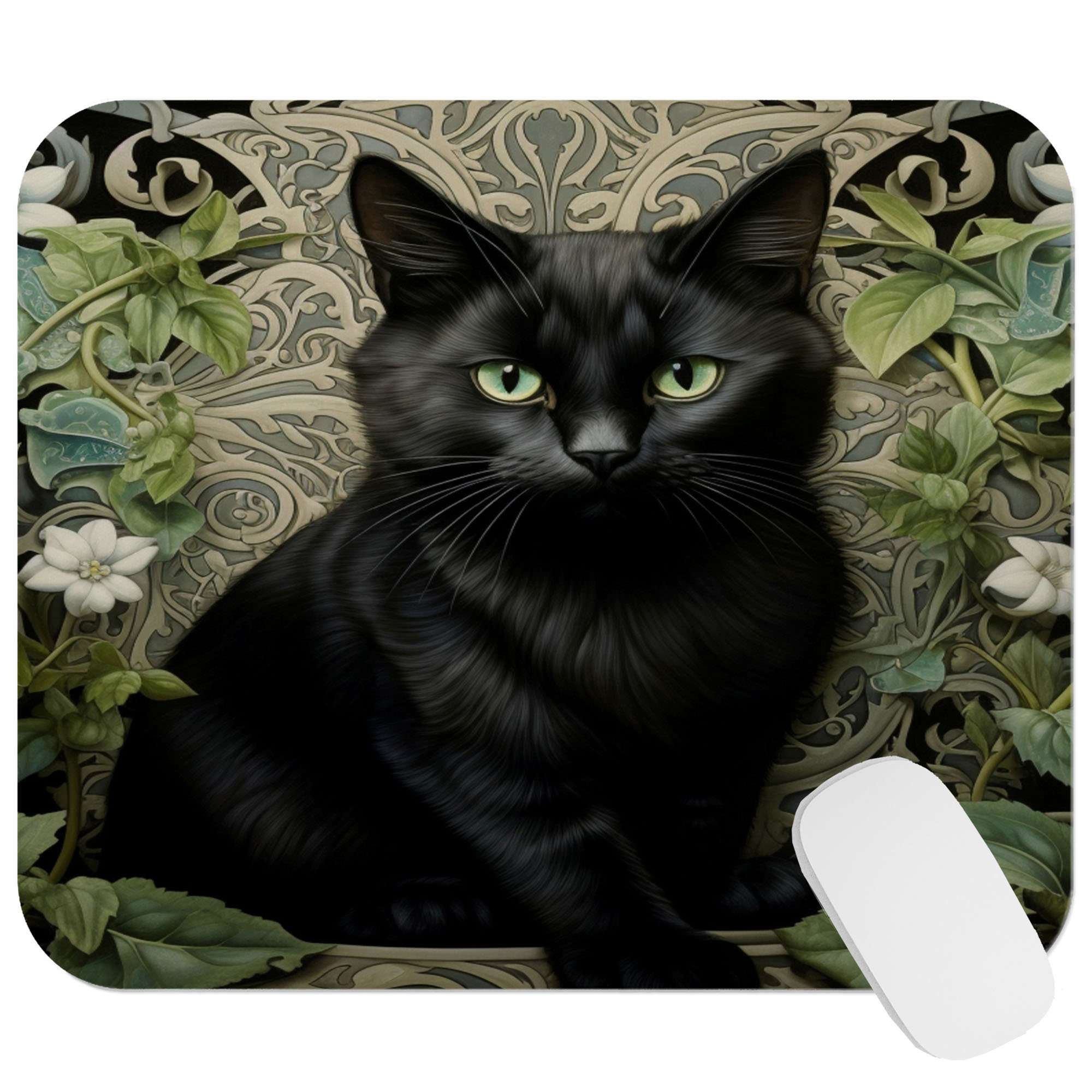 Astoria Grand Animals William Morris Black Cat VI Cottage Gaming Cute ...