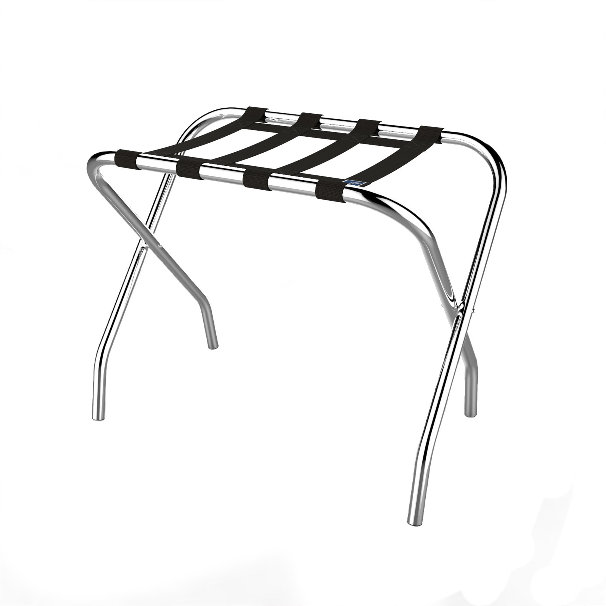 Lavish Home Chrome Folding Luggage Rack and Suitcase Stand - Durable ...