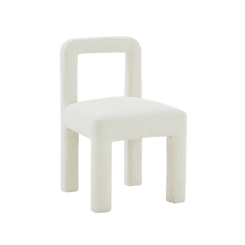 AllModern Blitz Boucle Upholstered Side Chair & Reviews | Wayfair
