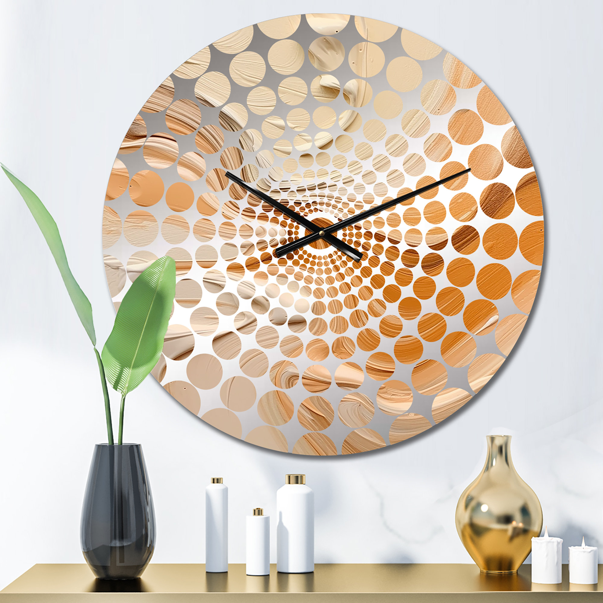 East Urban Home Winhurst - Abstract Wall Clock | Wayfair