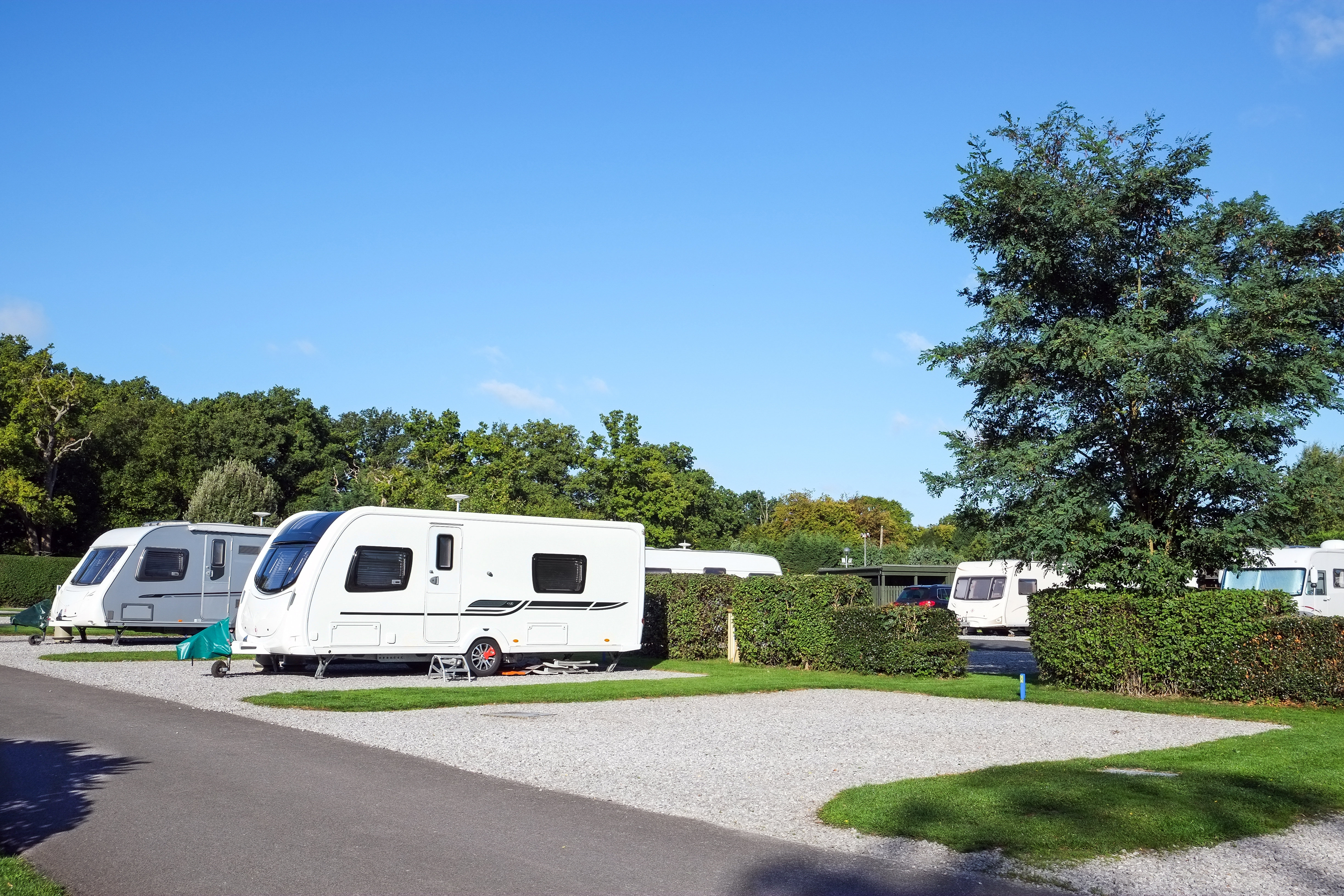Ebern Designs Caravan Park with Hard Standings by Clubfoto | Wayfair
