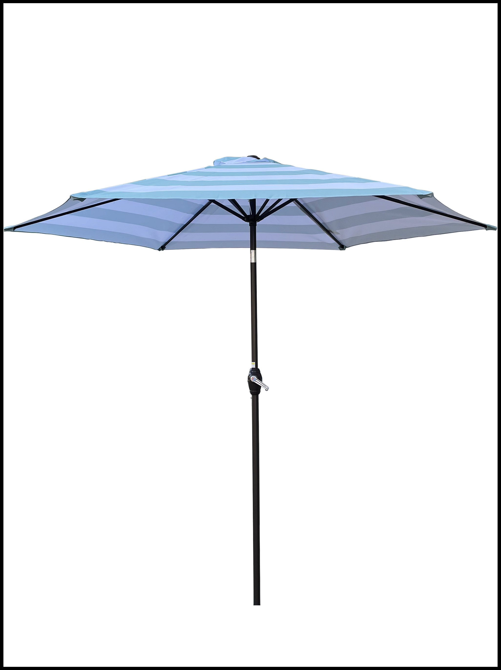 Latitude Run® Toniya 108'' Beach Umbrella with Crank Lift Counter ...