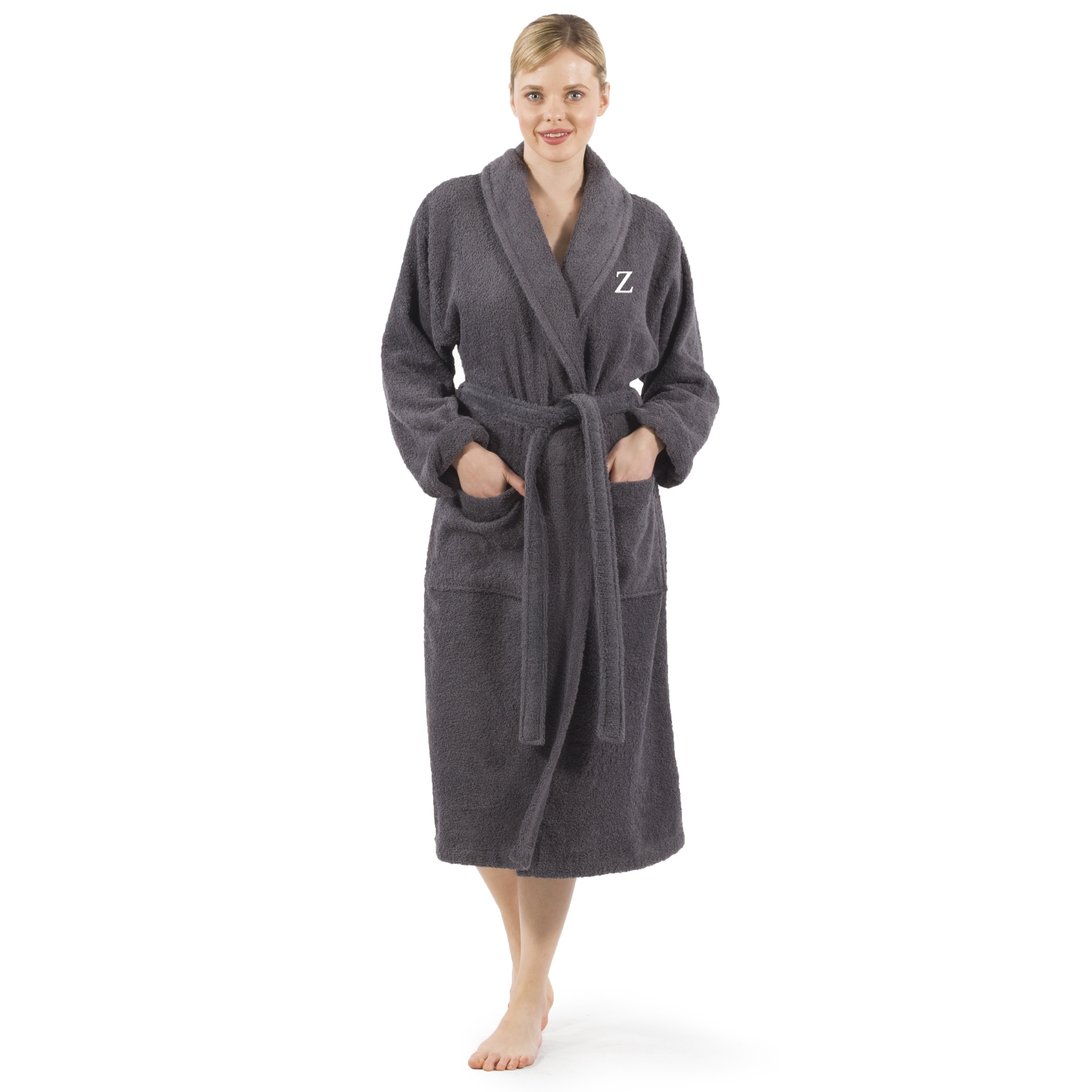 Lark Manor Tamika Terry Cloth Bathrobe with Pockets & Reviews | Wayfair