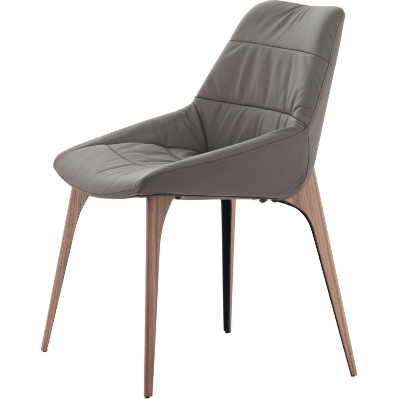 Modloft Black Rutgers Leather Side Chair | Wayfair