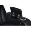 Wrought Studio Jazmina 74"W Black Leather Aire Transformer Power ...